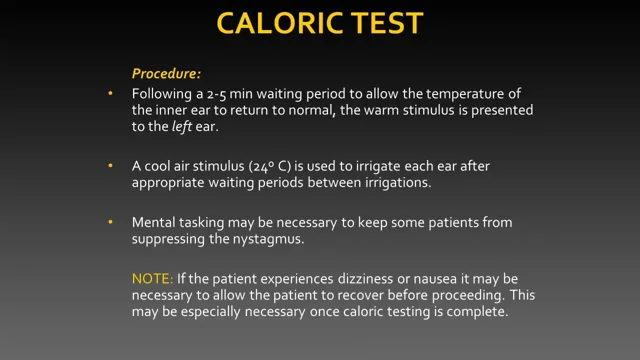 Caloric Test