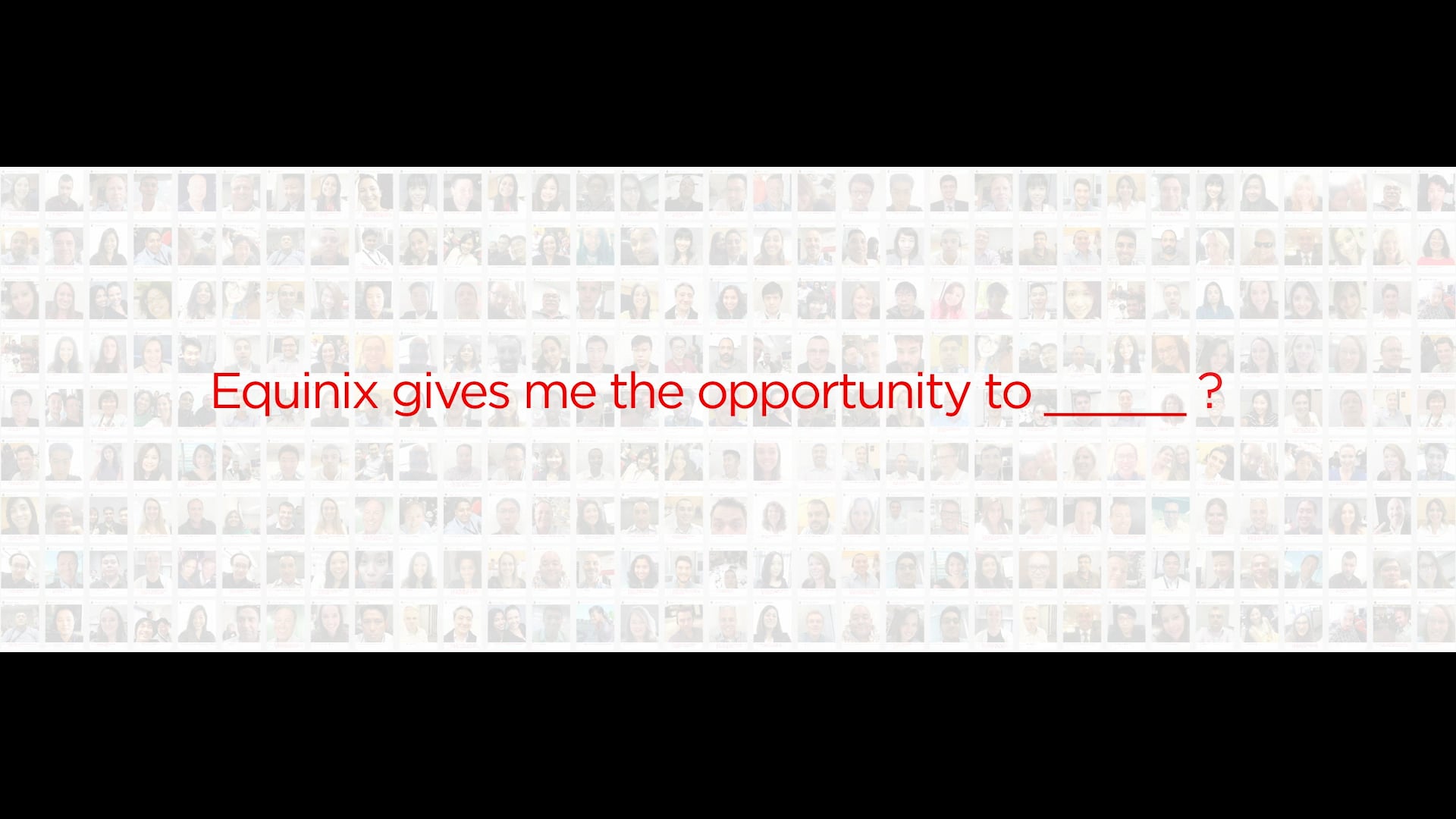 Equinix: Global Culture Campaign - Equinix Selfie Wall on Vimeo