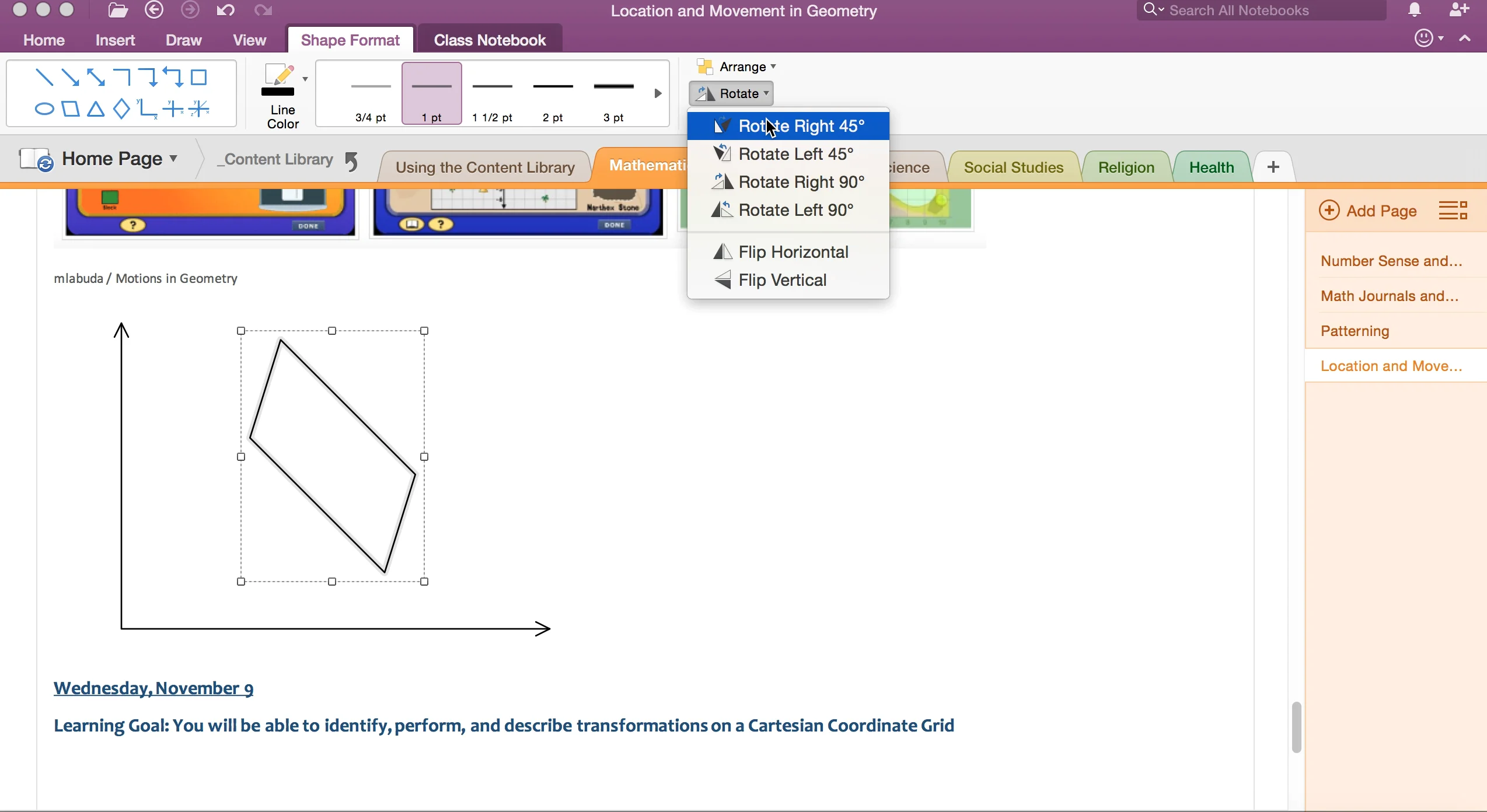 Shapes in OneNote on Vimeo