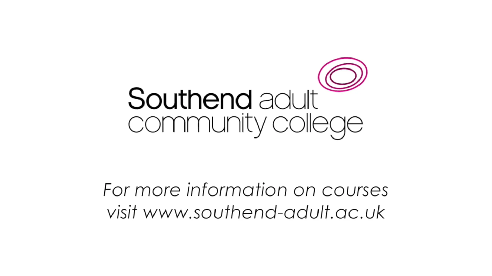 Southend Adult Community College Promotional Video on Vimeo