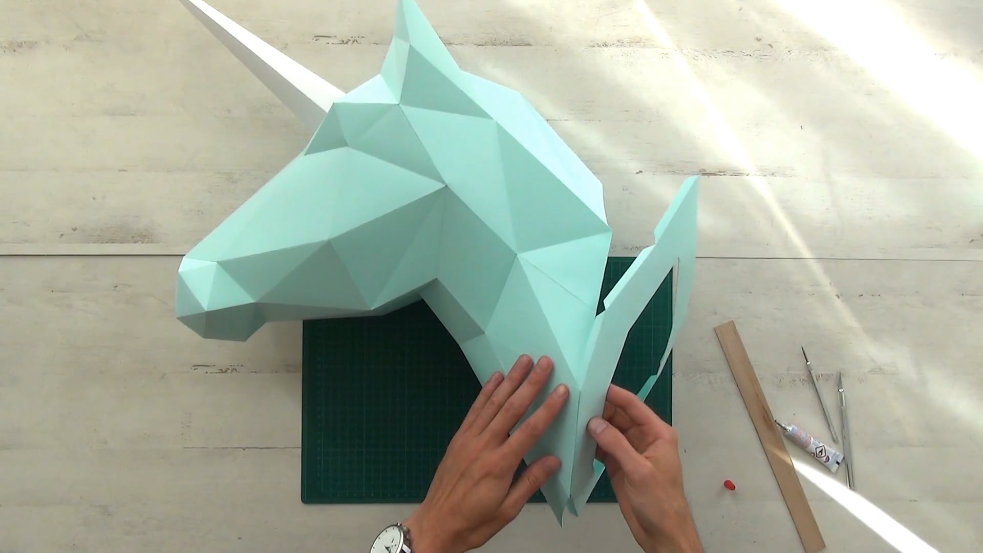 NÁVOD NA SKLADANIE PAPIEROVÉ TROFEJE :: YAAY CONCEPT STORE