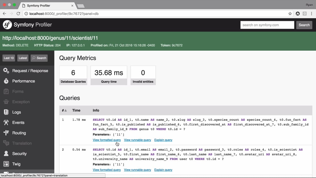 Hooking up the Scientist Removal JavaScript > Doctrine Collections: ManyToMany, Forms & other ...