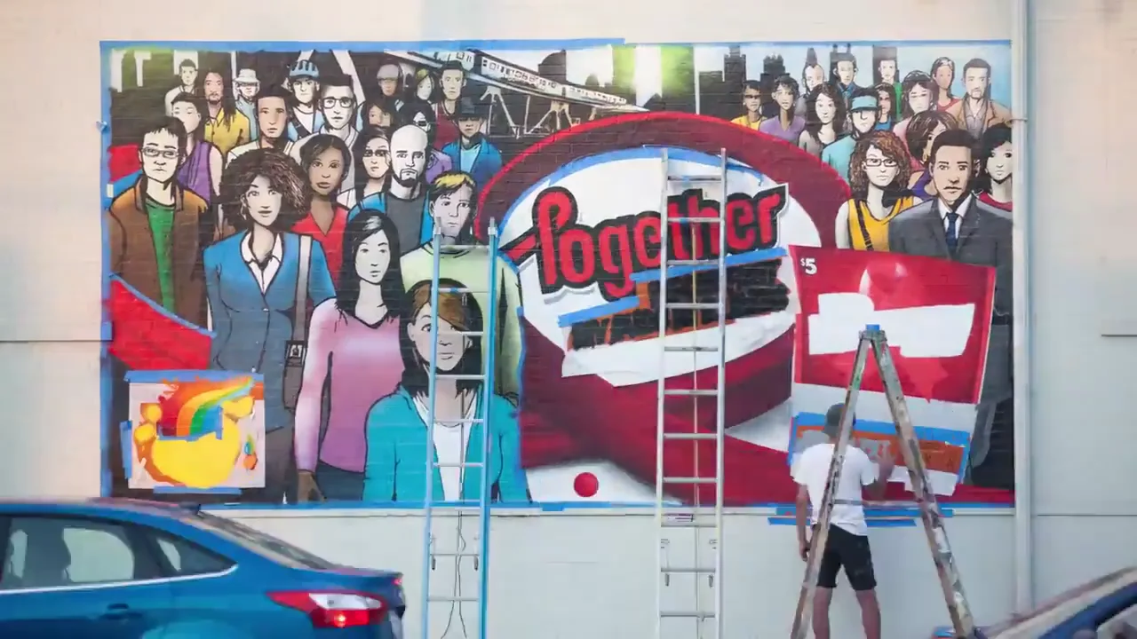 Illinois Lottery's Red Ribbon Mural on Vimeo