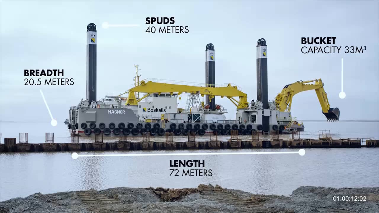Boskalis: Capabilities backhoe dredger Magnor on Vimeo