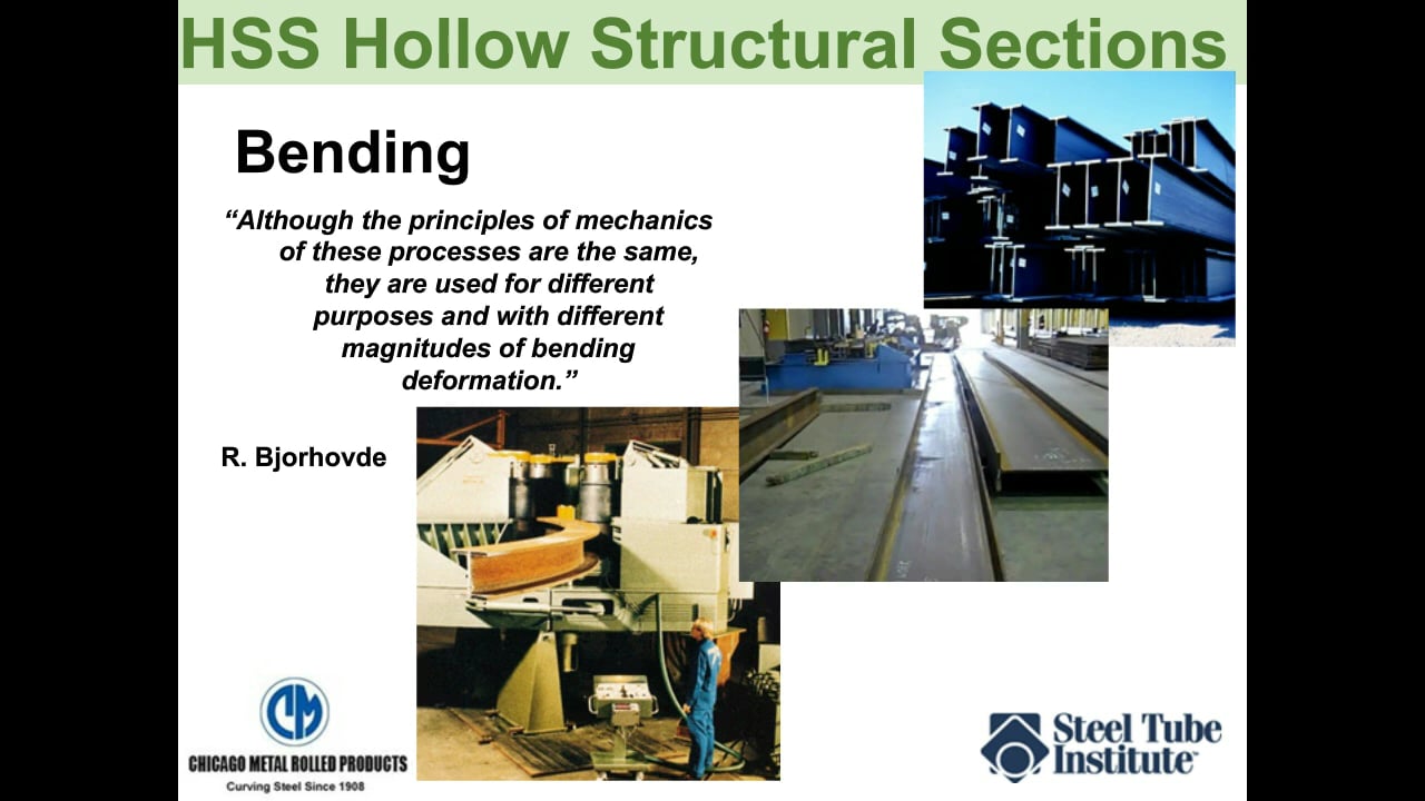 Curved HSS Members: Design & Practical Considerations on Vimeo