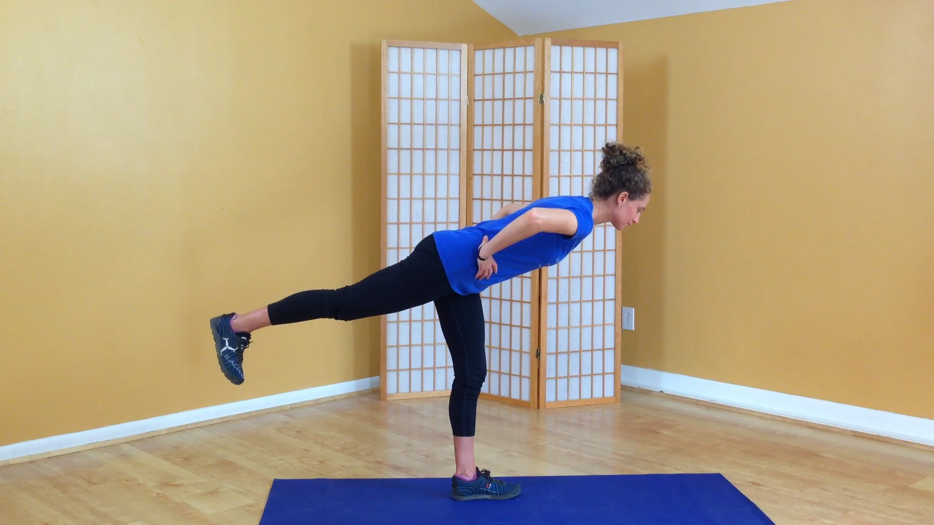 Hamstring Tendinopathy Loading Progression - Single Leg Forward Bend ...