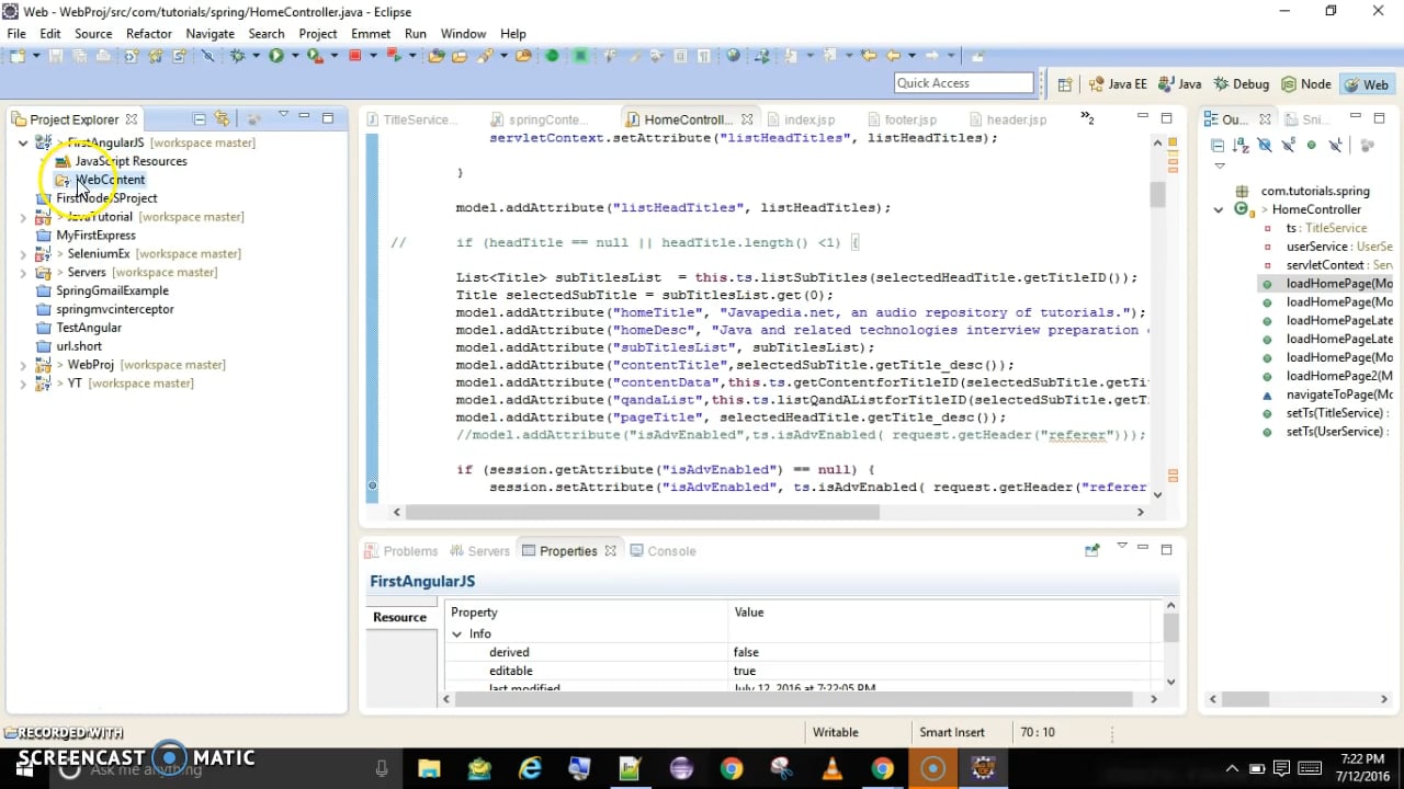 AngularJS eclipse plugin example on Vimeo