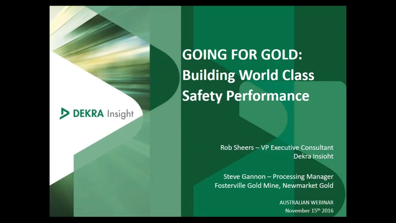 Going for the Gold_ Building World Class Safety Performance