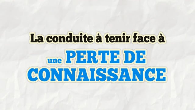 La perte de connaissance in Prévention éducation santé on Vimeo