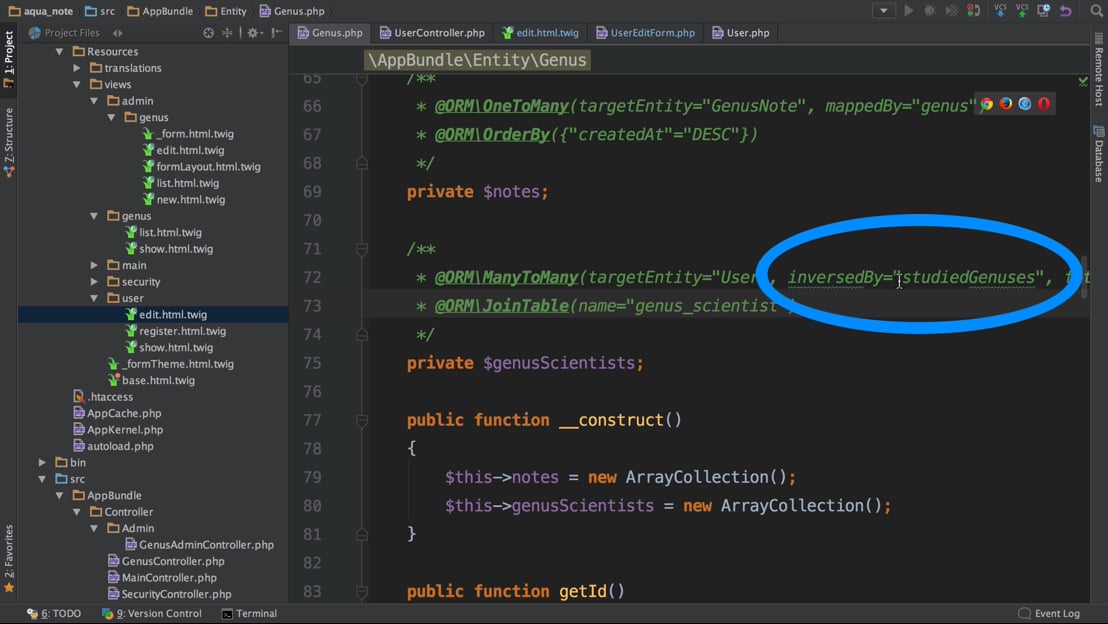 Saving the Inverse Side of a ManyToMany > Doctrine Collections: ManyToMany, Forms & other ...