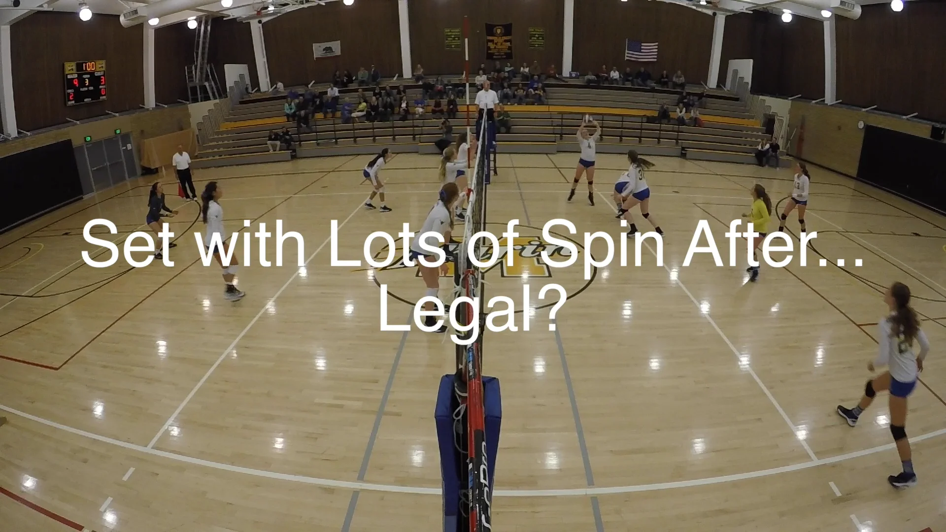 Volleyball Set with Lots of Spin Legal or Not? on Vimeo