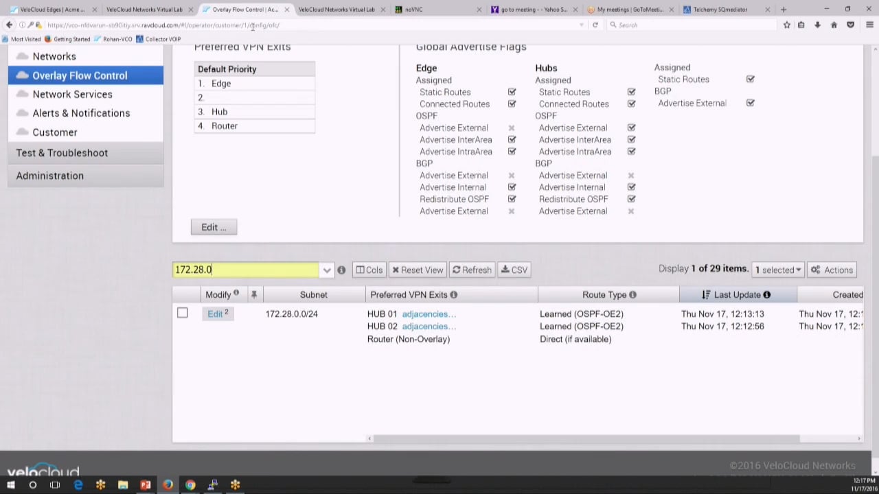 VeloCloud Overlay Flow Control Demo with Varun Santosh on Vimeo