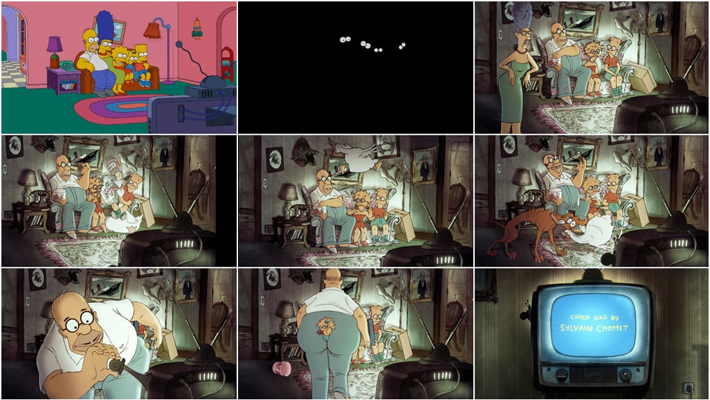 The Simpsons - Sylvain Chomet couch gag on Vimeo
