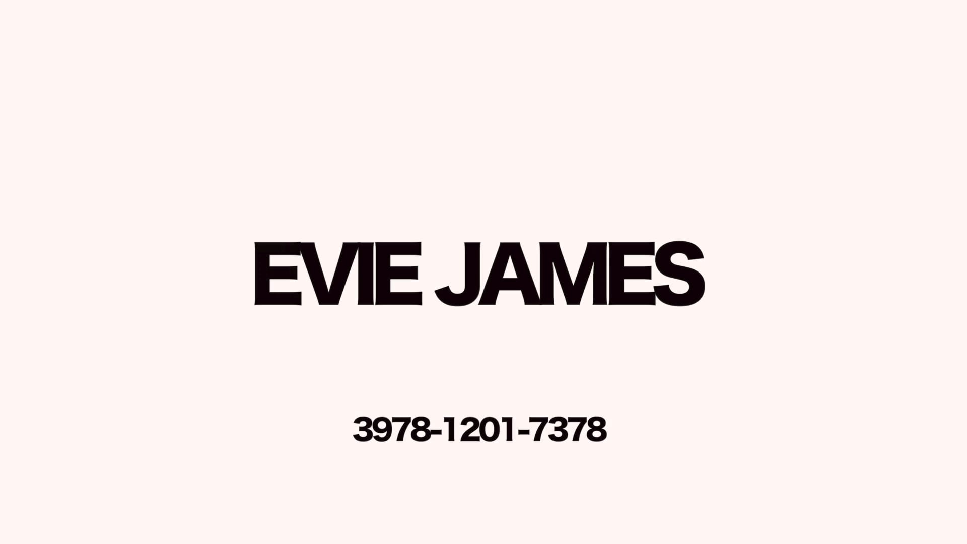Evie James: Showreel 2016 on Vimeo