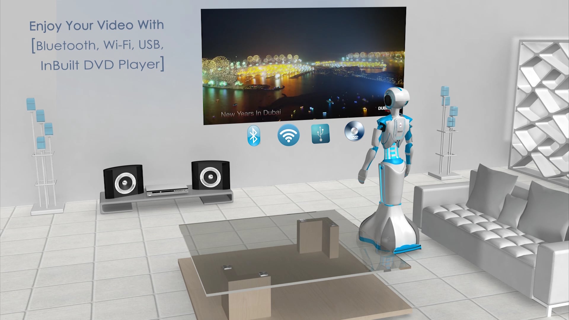 "Sandy" - India's First Human Size Humanoid Robot For Bank , Restaurant ...