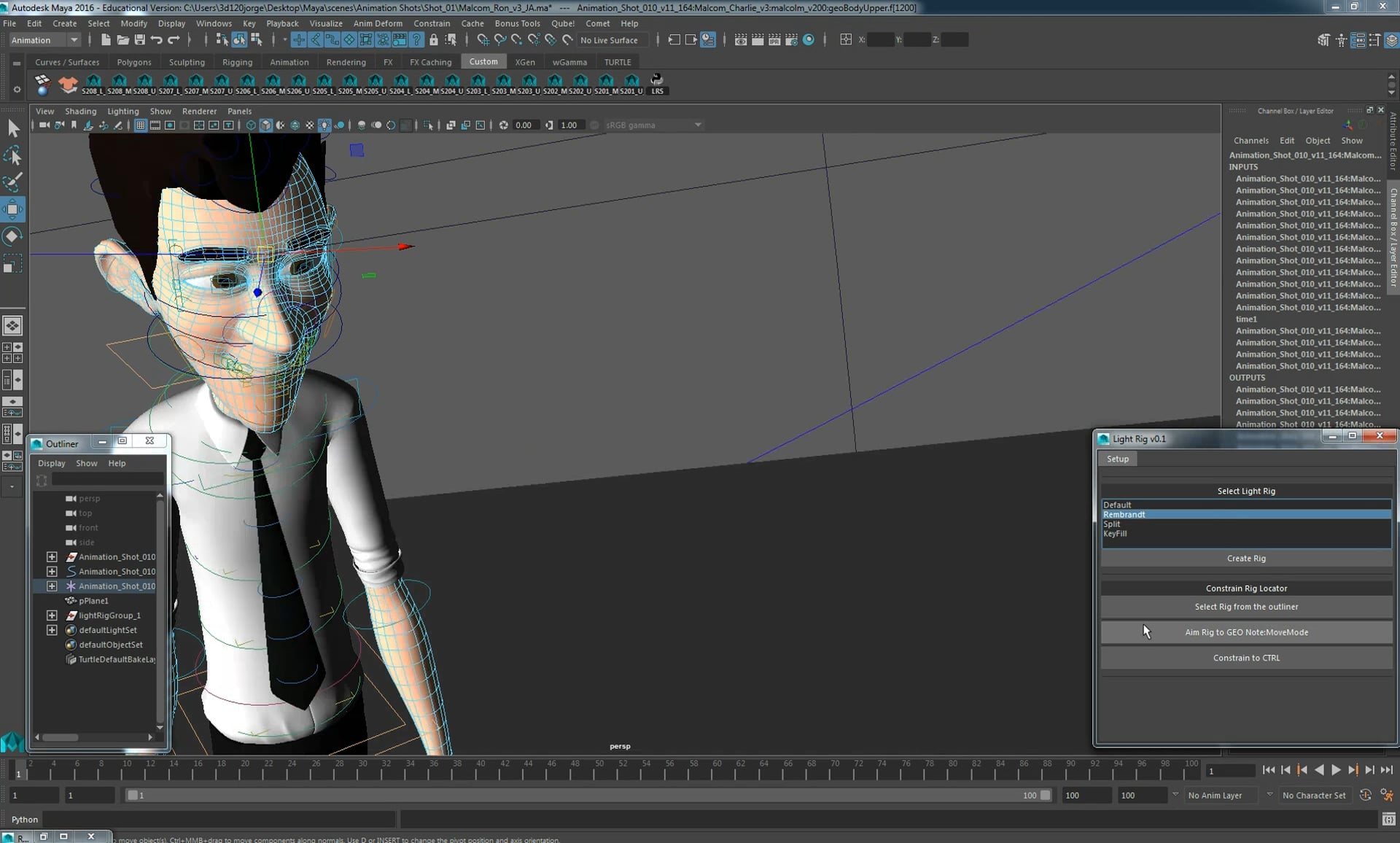 3pt Light Rig Maya on Vimeo
