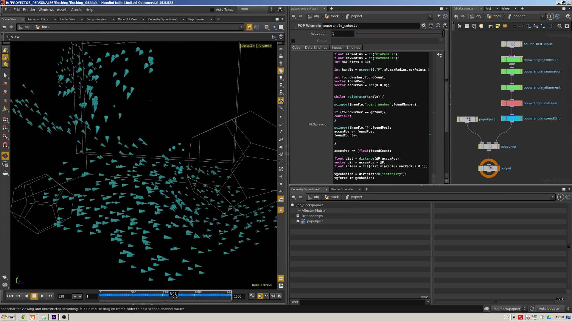 Houdini VEX flocking system on Vimeo