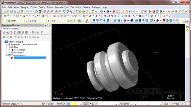 Curso Mastercam X7 Operações de Usinagem Aplicadas para Tornos CNC on Vimeo