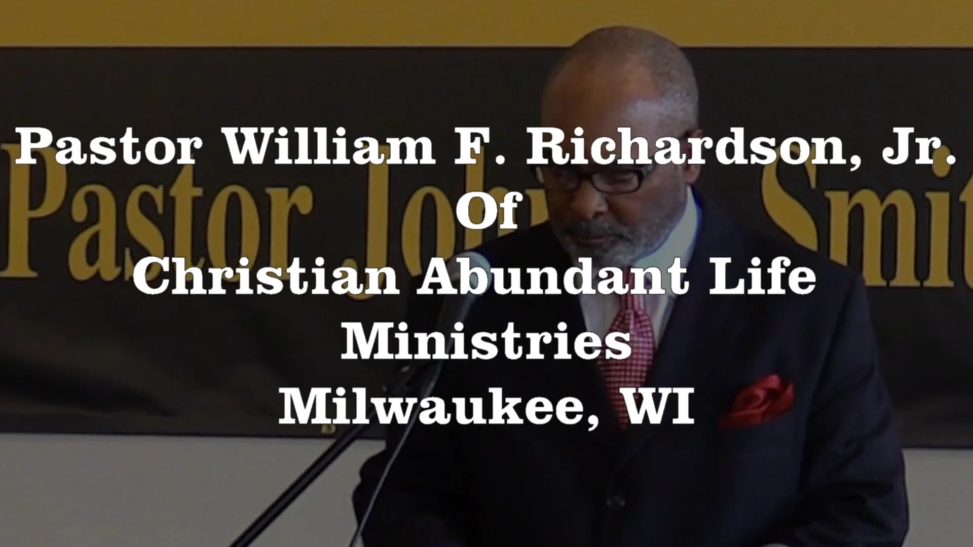 Pastor William F. Richardson, Jr. on Vimeo