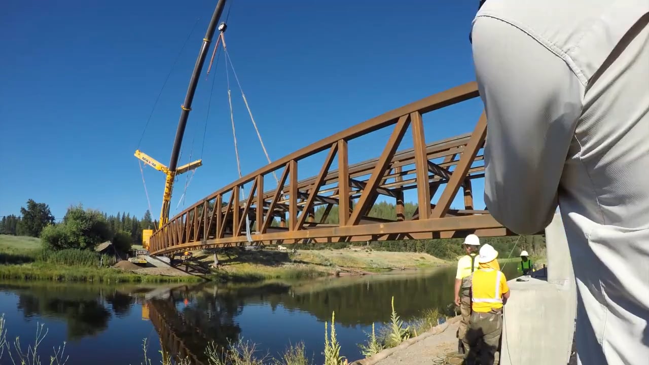 Hat Creek Bridge Installation on Vimeo