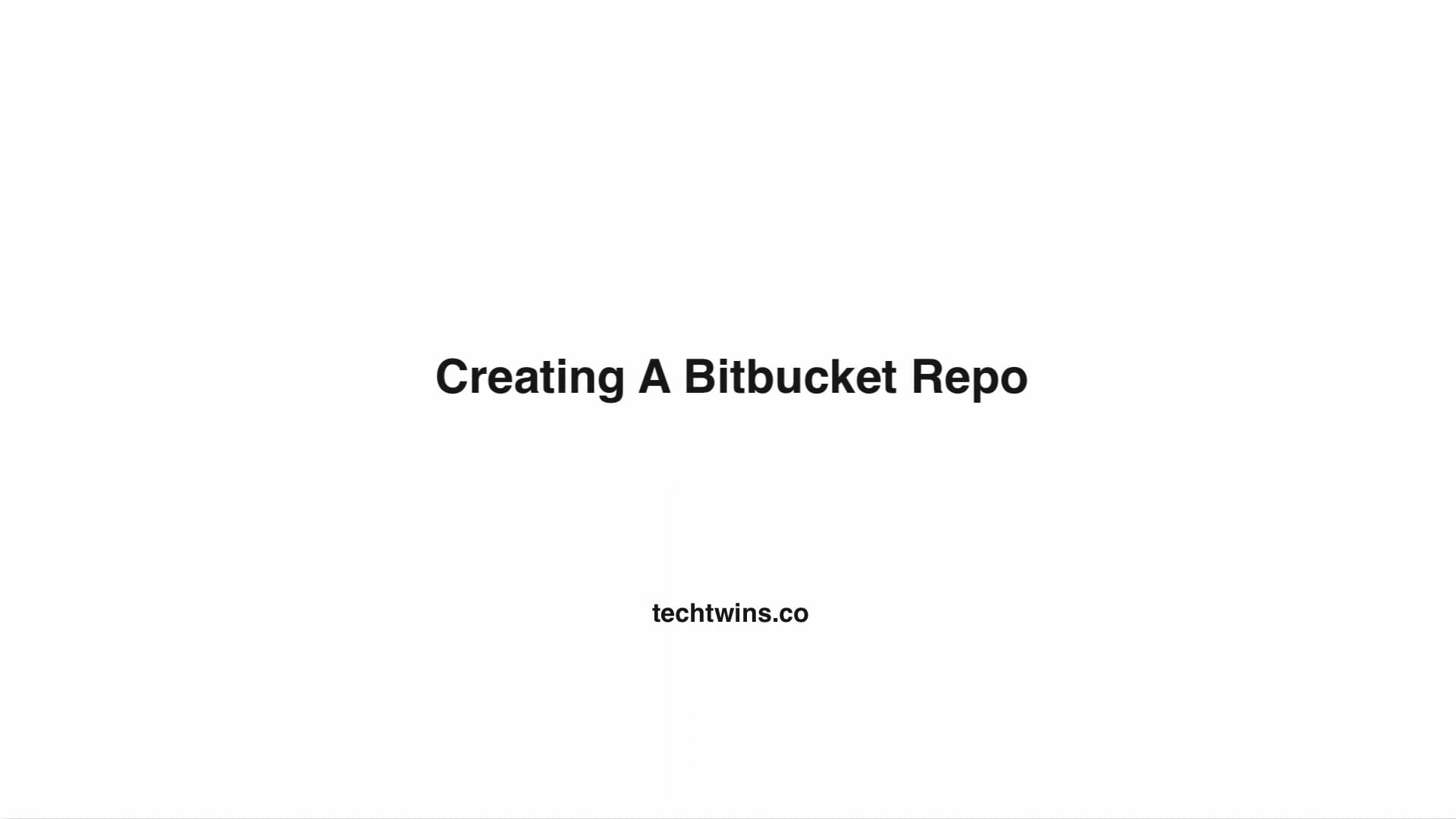 Creating A Repo Using Bitbucket on Vimeo