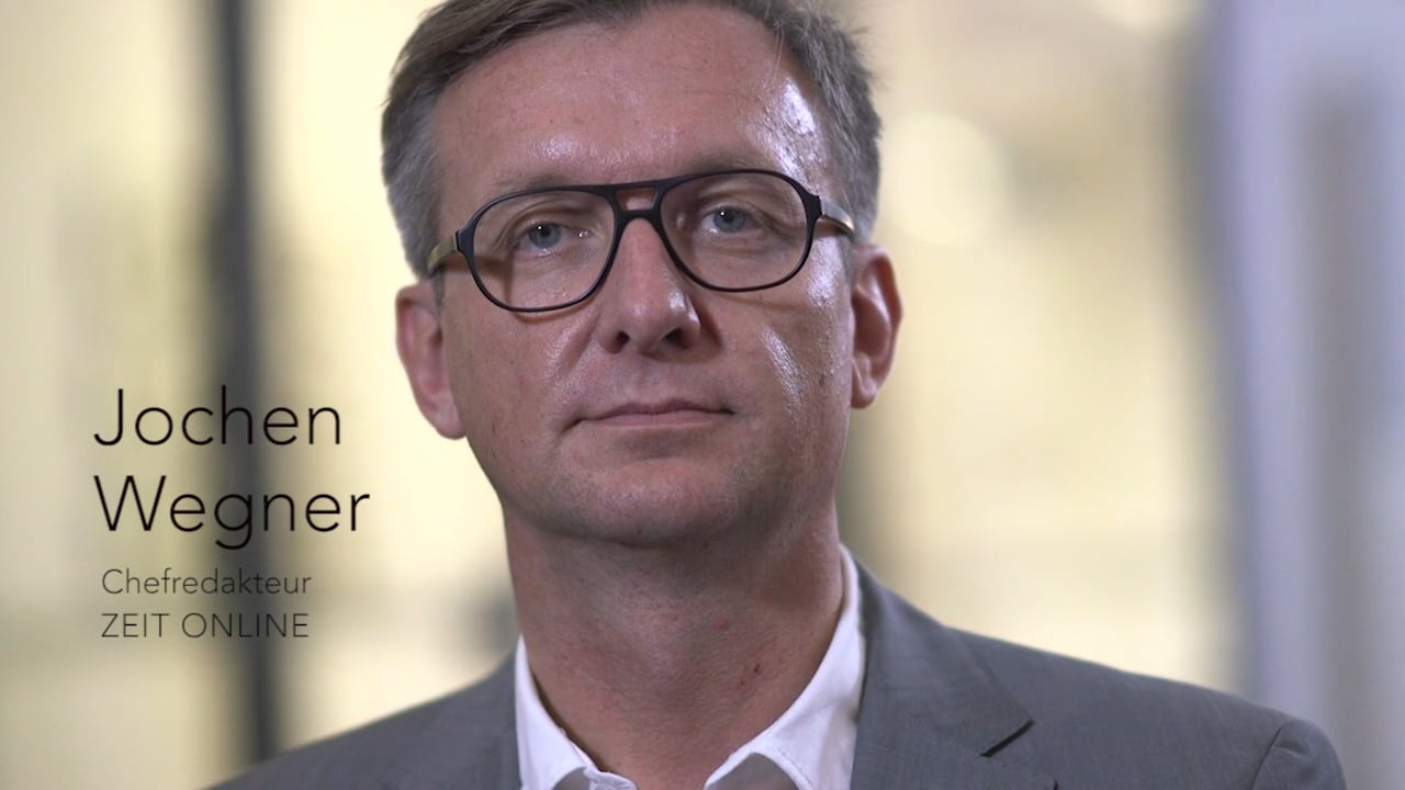 Jochen Wegner (Zeit online), Frank Plasberg ("Hart aber fair") und Tom ...