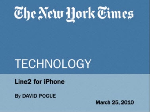 Line2 iPhone VoIP App Review on Vimeo