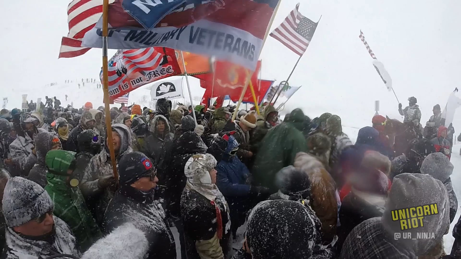 Veterans March to Backwater Bridge in Protest of DAPL on Vimeo