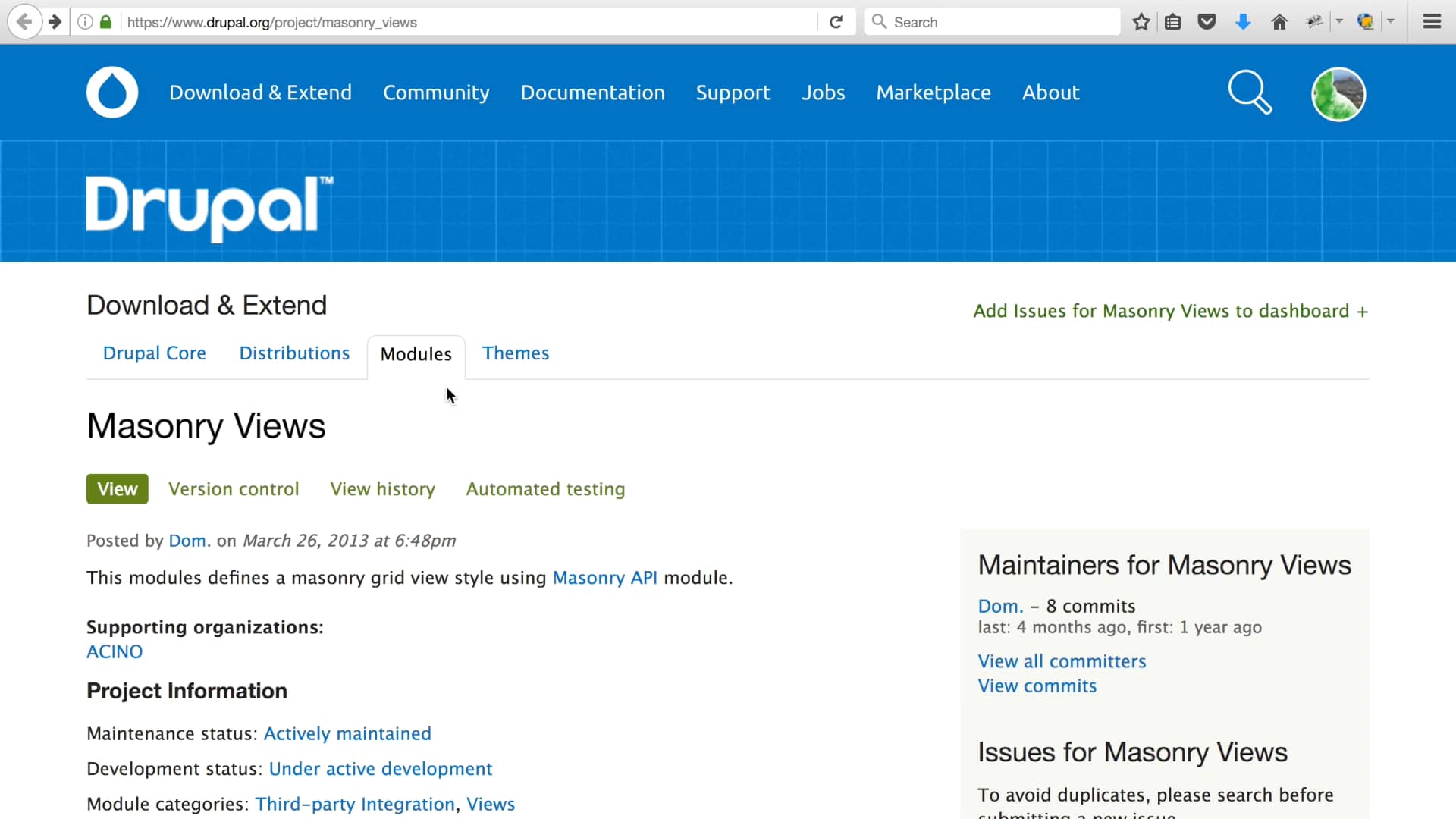 Drupal Modules: The One Percent — Masonry Views (tutorial) on Vimeo