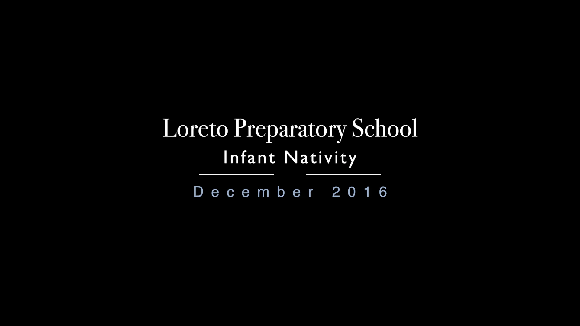 Watch Loreto Prep School Infant Nativity Dec 2016 Online | Vimeo On ...
