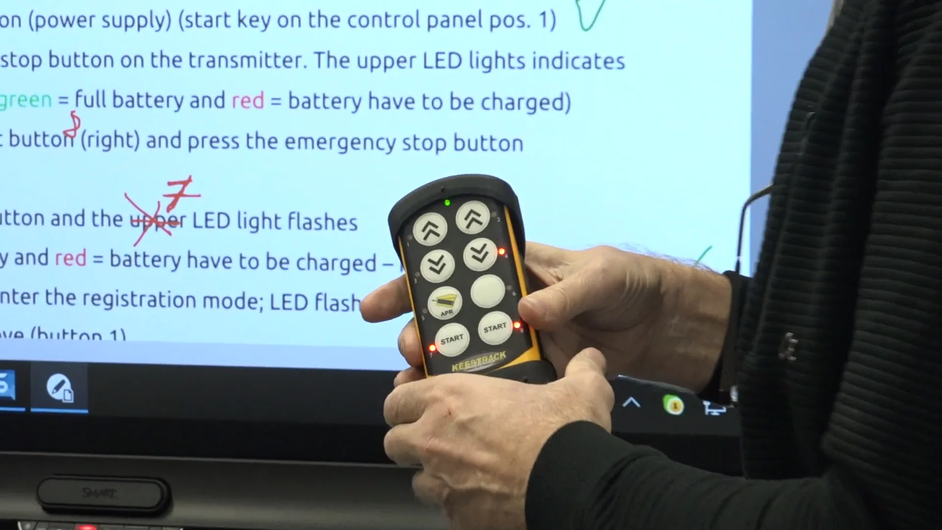 level one with red e - stop