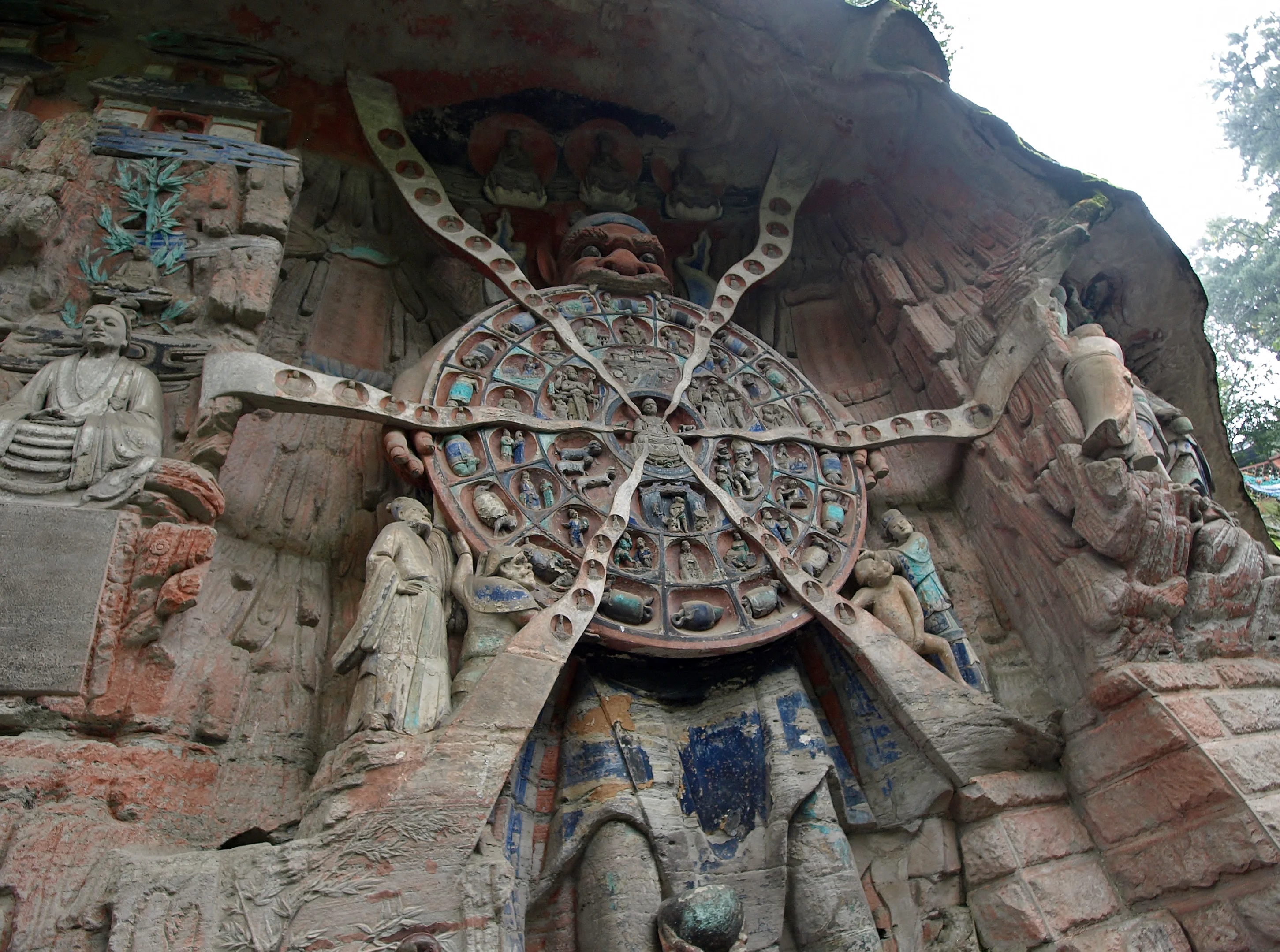 Sichuan - Baodingshan Rock Carvings, Dazu - La grande roue de la ...