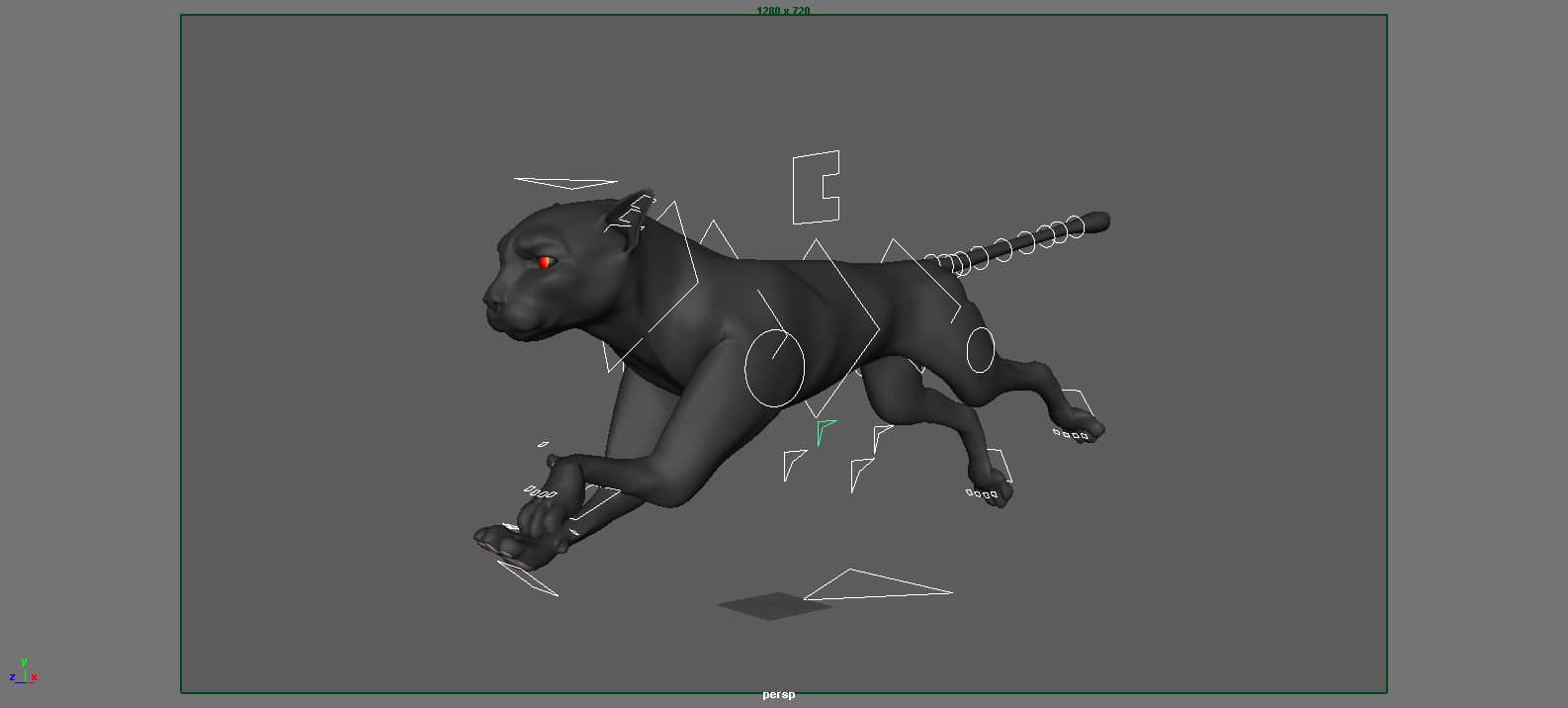 Quadruped Run Cycle on Vimeo