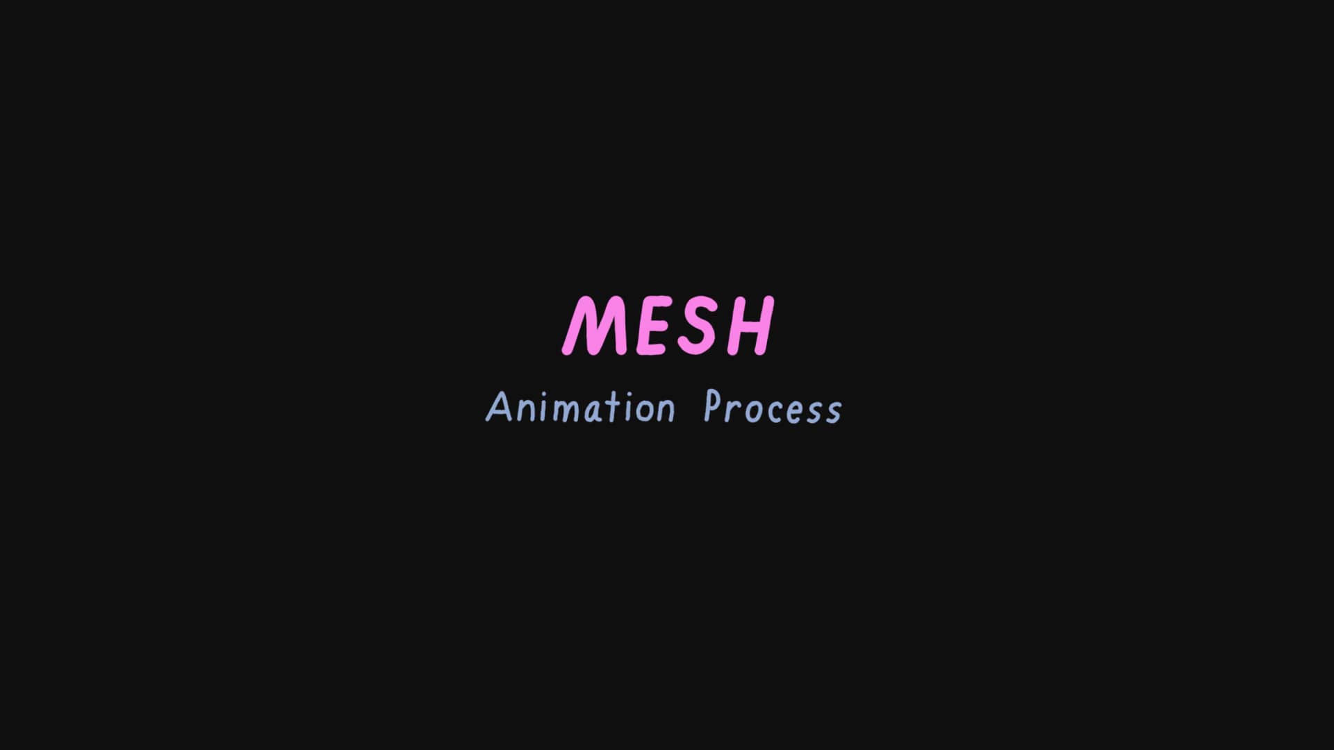 Mesh Animation Process on Vimeo