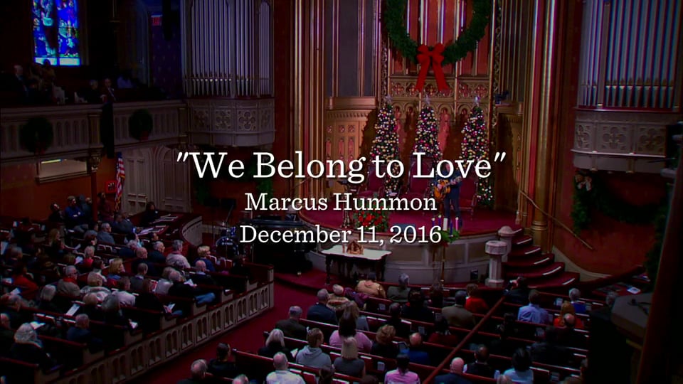 Marcus Hummon "We Belong to Love" on Vimeo