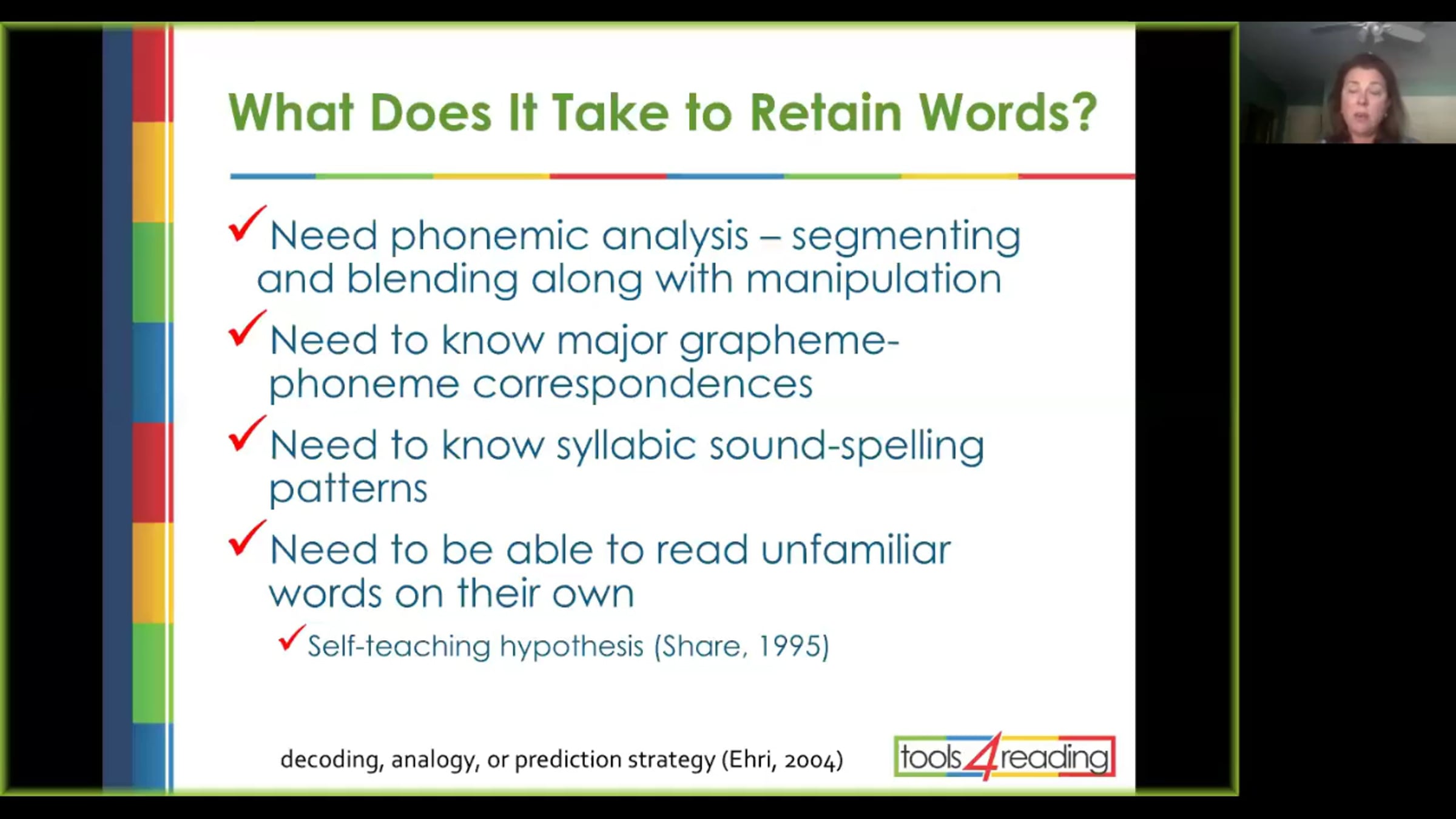 Mary Dahlgren - Sound Walls vs. Word Walls