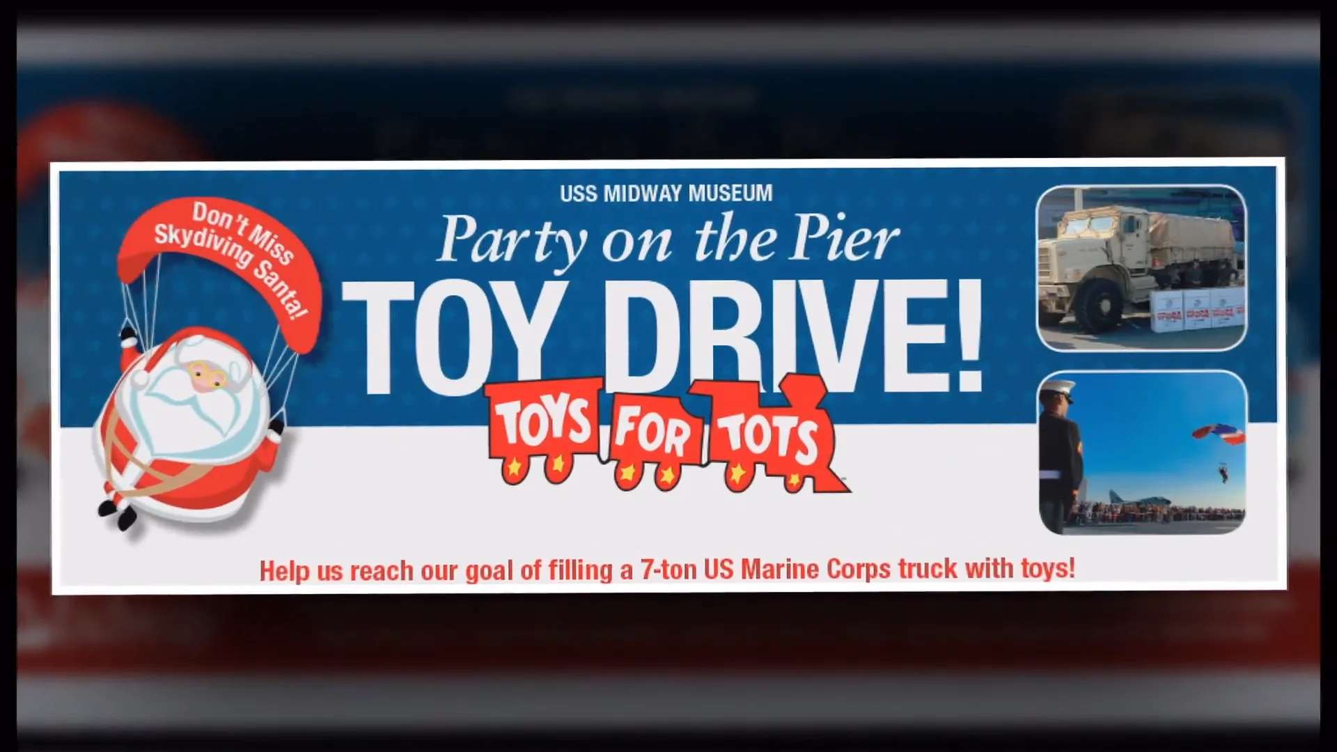 USS Midway Museum - 2016 Toys for Tots on Vimeo