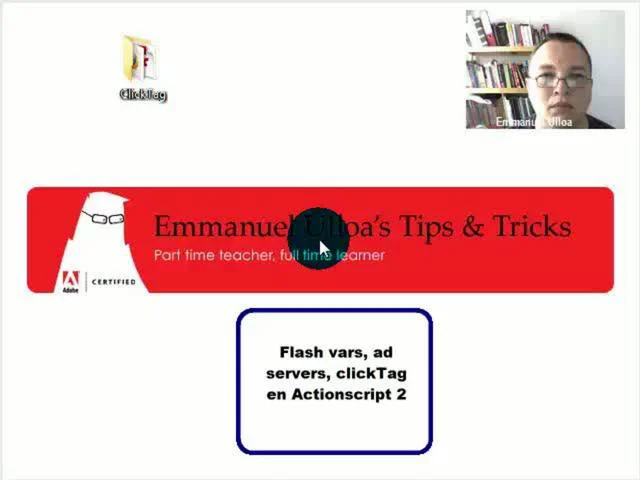 Flash vars, ad servers y clicktag en Actionscript 2 on Vimeo