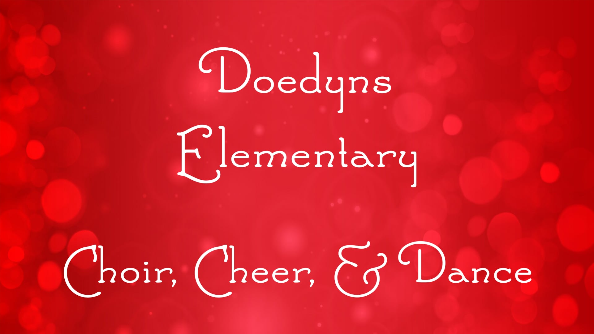 Doedyns Elementary Holiday Performance on Vimeo