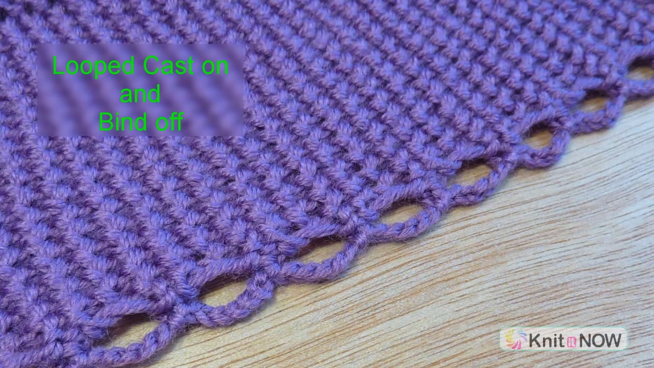 Decorative Looped Edge Finish | Machine Knitting Tutorial
