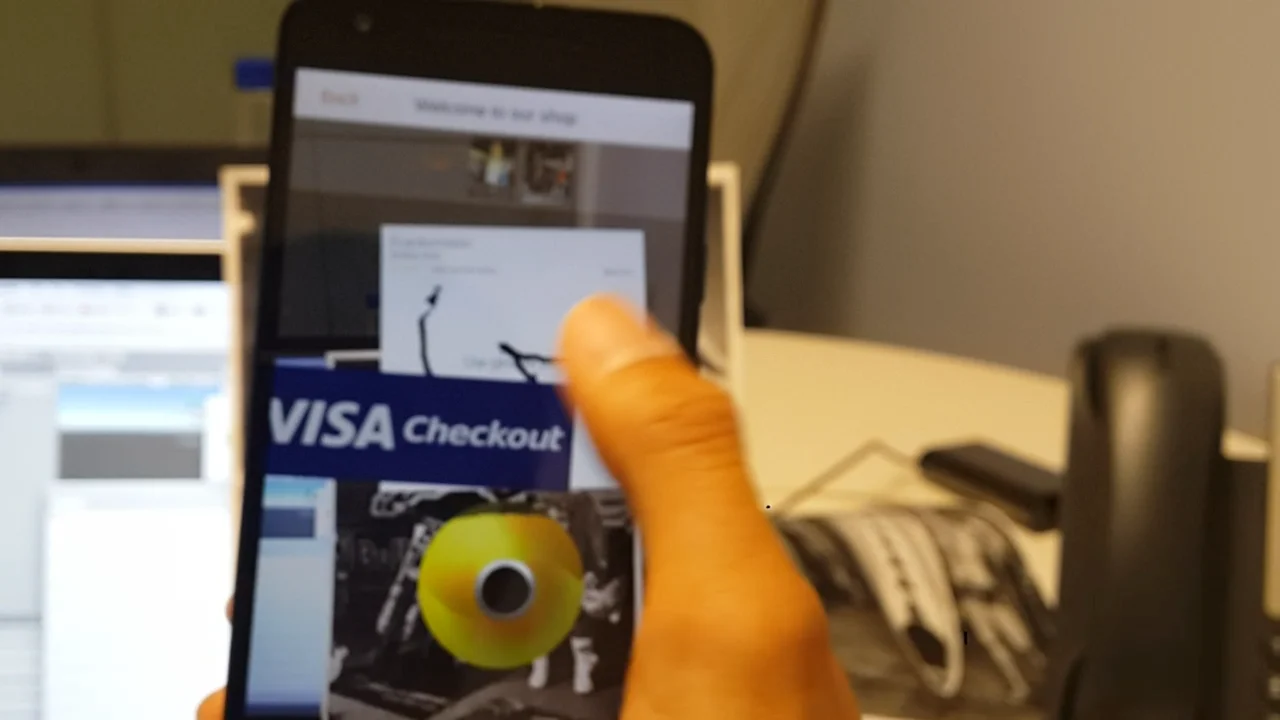 Augmented Reality Payment with Visa Checkout on Vimeo