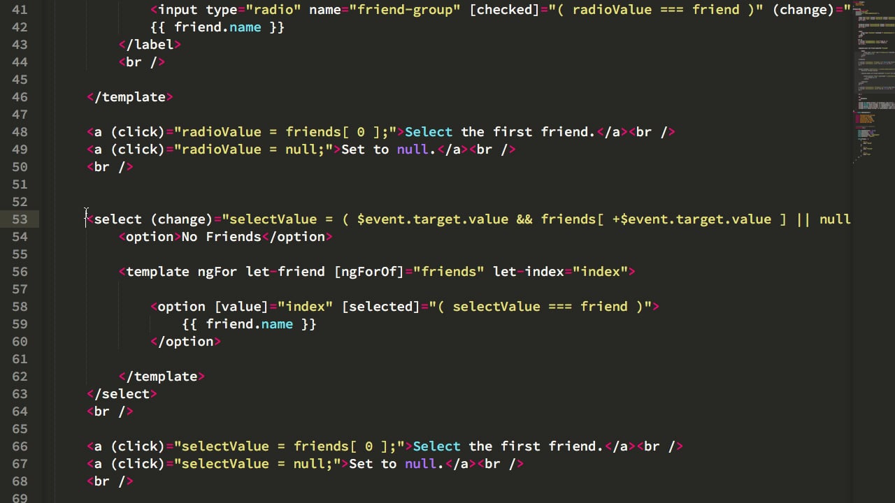 Using Form Controls Without FormsModule Or NgModel In Angular 2.4.1 on Vimeo