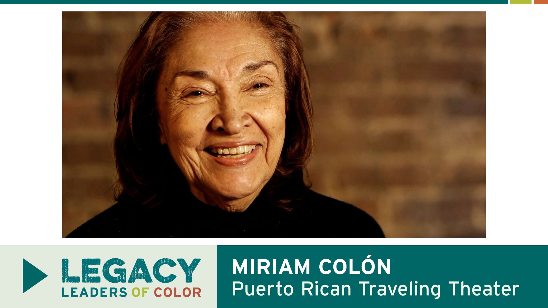 MIRIAM COLON, Puerto Rican Traveling Theatre on Vimeo
