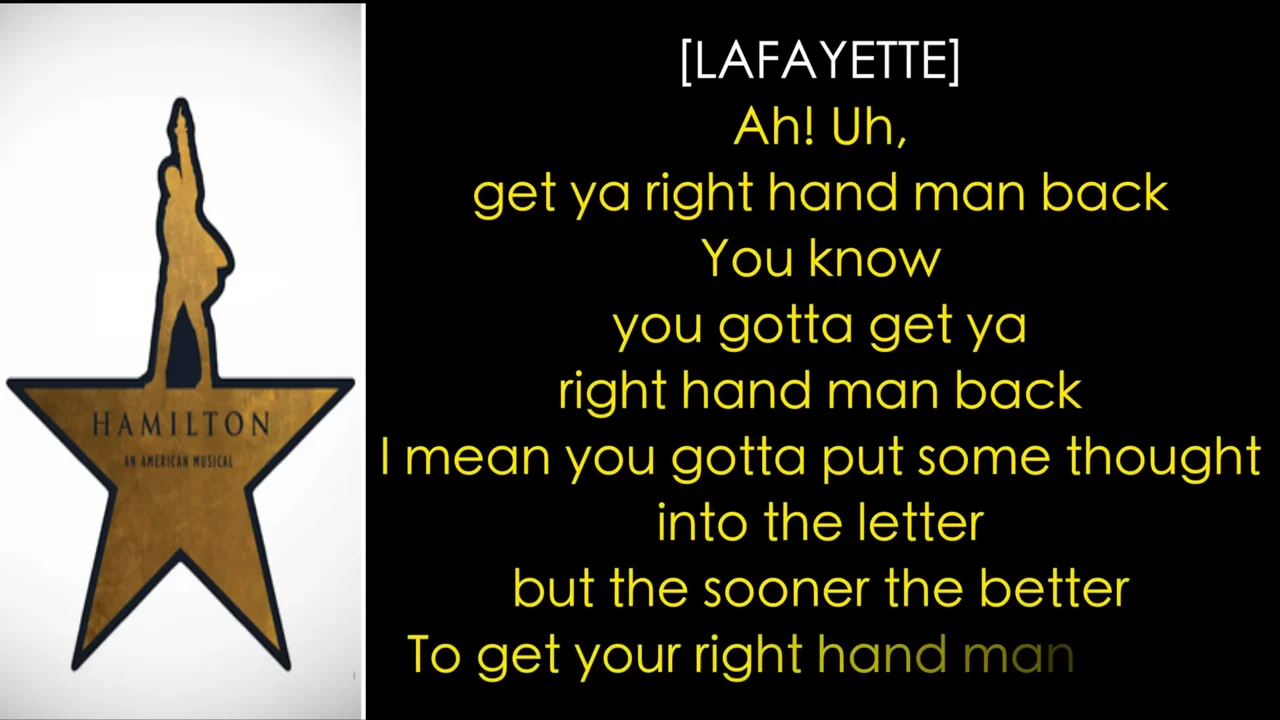 18.I.18 Guns And Ships Lyrics - Hamilton Musical on Vimeo