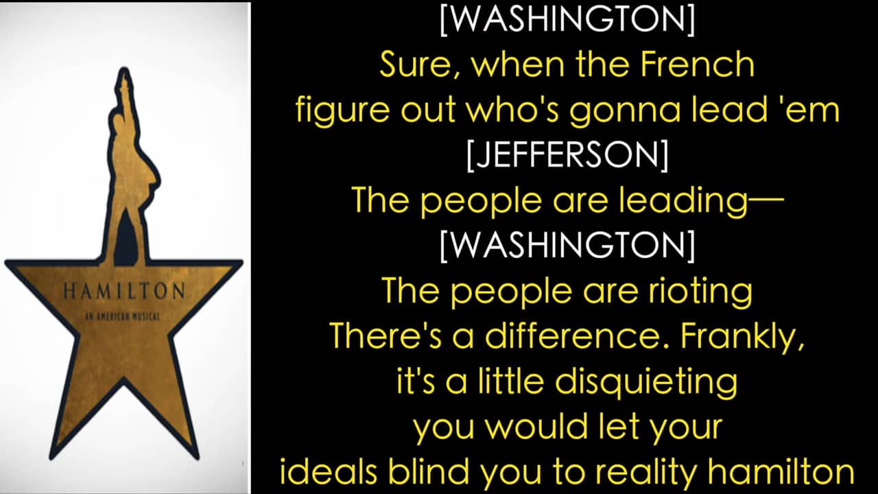 30.II.7 Cabinet Battle #2 Lyrics - Hamilton Musical on Vimeo