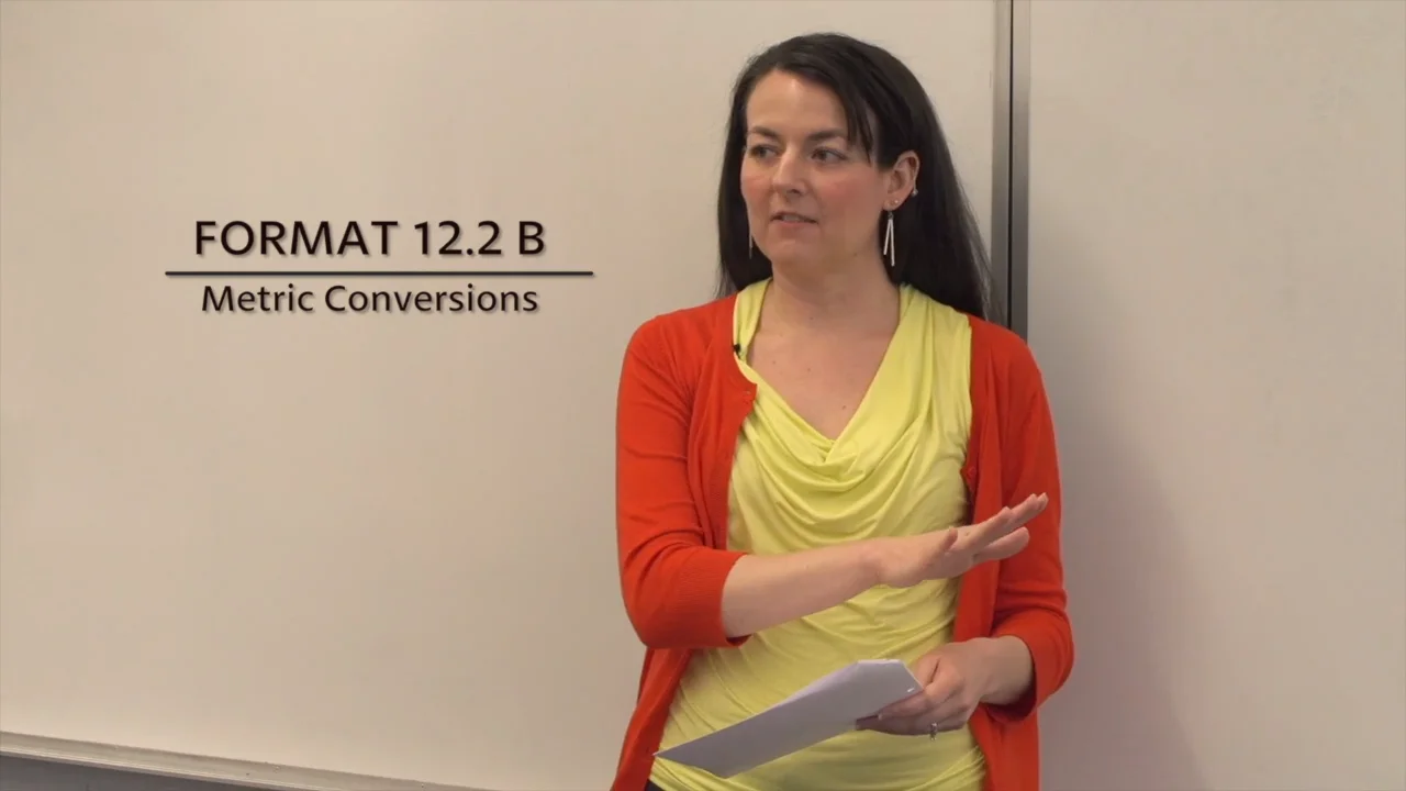 12.2B - Metric Conversions