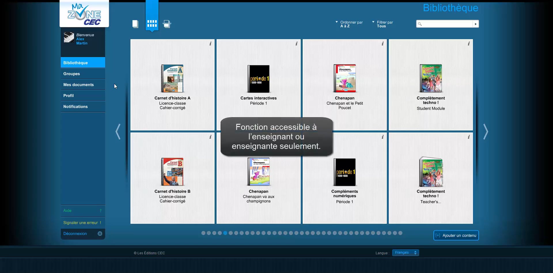 MaZoneCEC - Corriger des réponses dans un cahier numérique on Vimeo