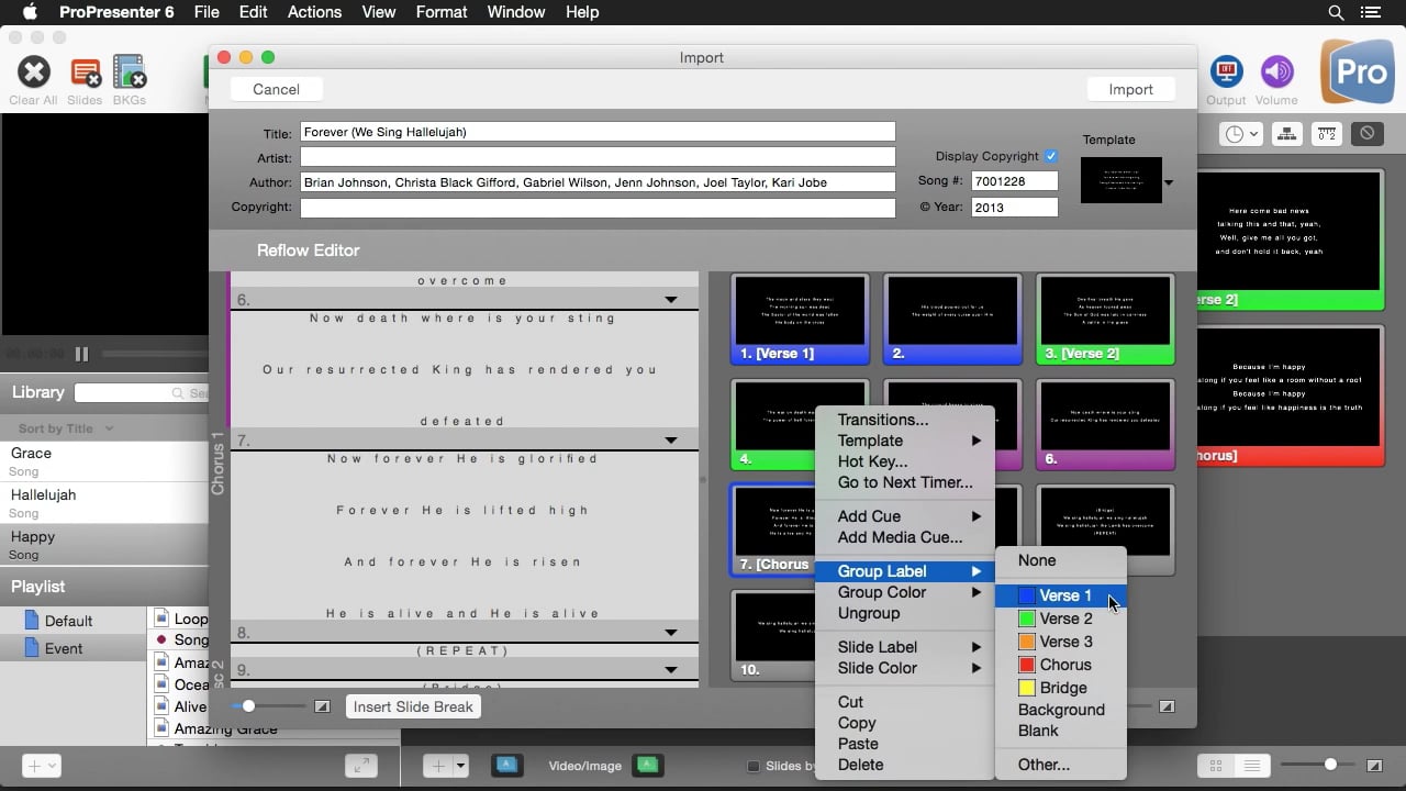 ProPresenter 6- Importing Songs (720p) on Vimeo