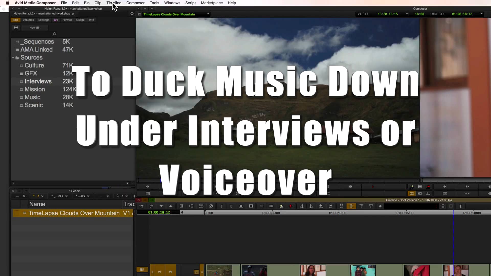 How to Duck Audio in Avid Media Composer on Vimeo