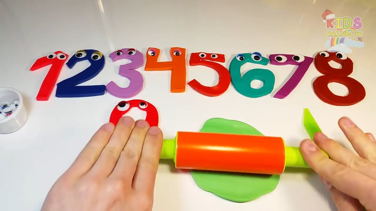 12345678910 Learn Numbers Eyes12345 Writing Number for Children English ...
